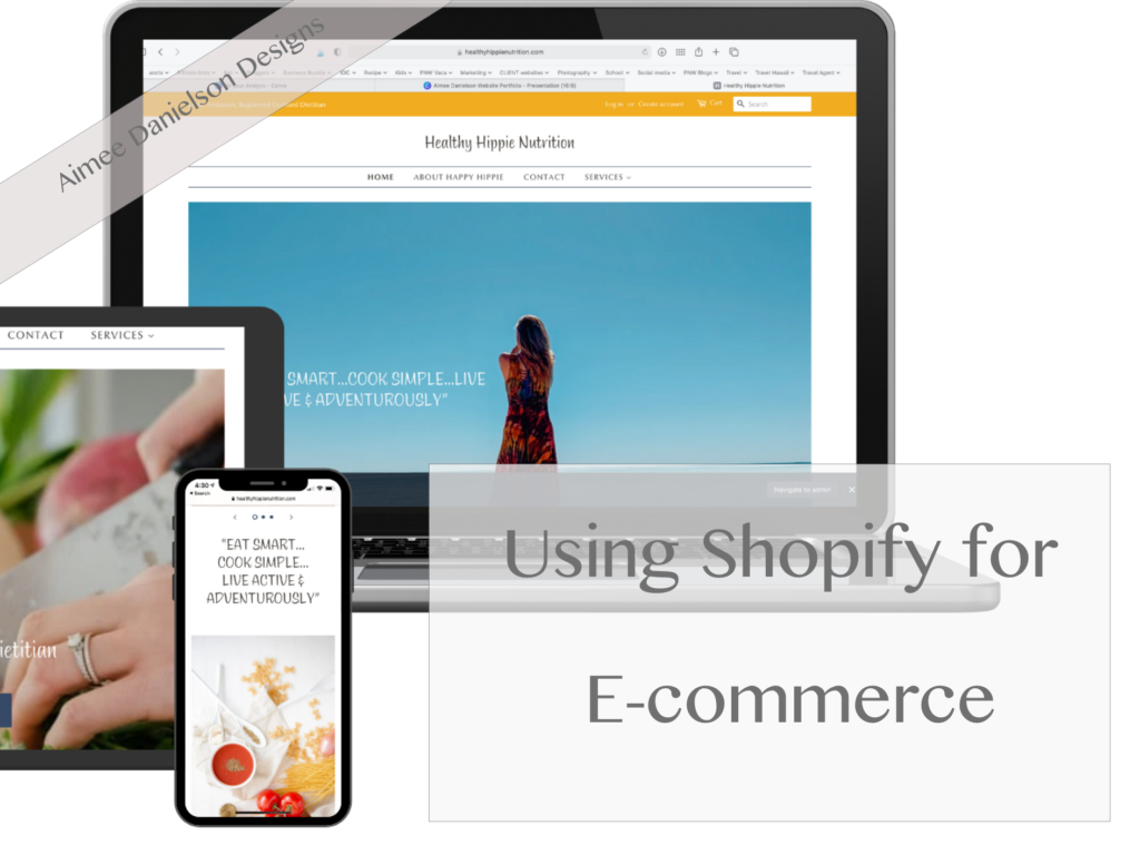 Building A Shopify E-Commerce Website Aimee Danielson Designs | Website ...
